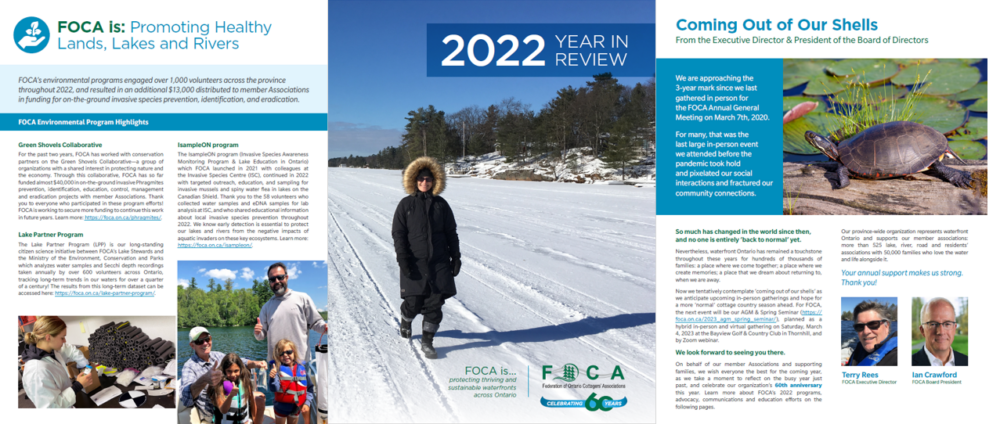 Publications & Videos - FOCA answers Ontario cottage country questions