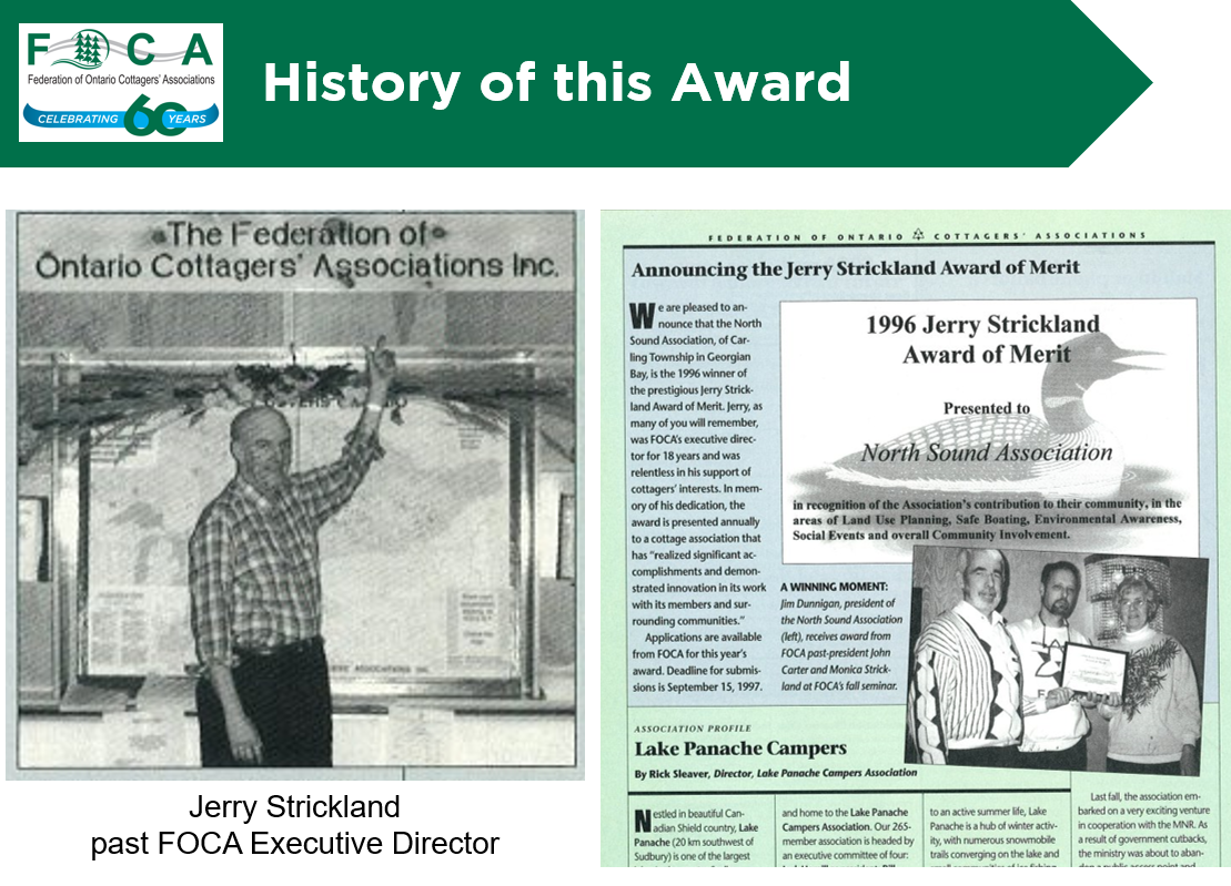 FOCA Award - FOCA answers Ontario cottage country questions